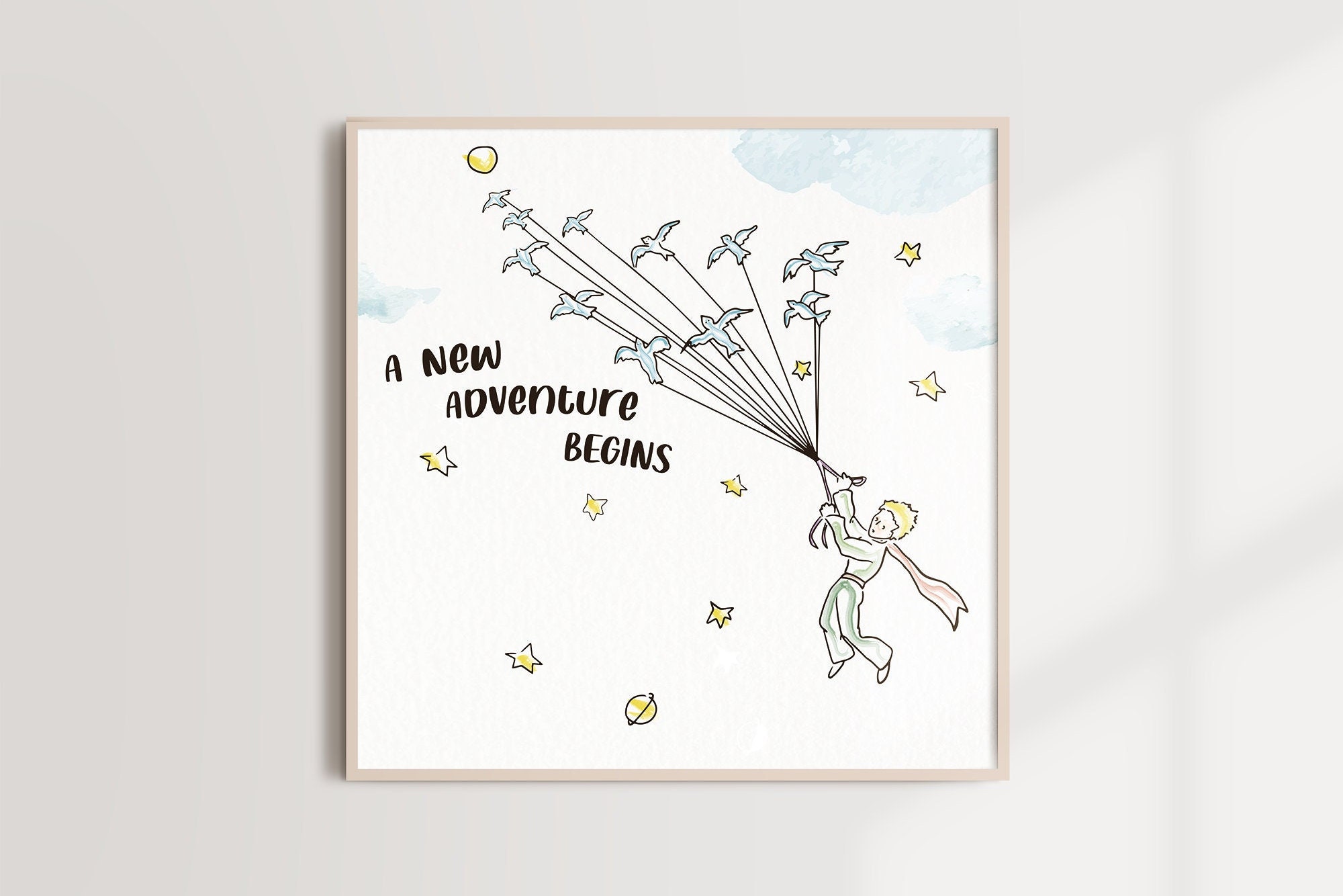 The Little Prince Print With Quote, Le Petit Prince Poster, Classic ...