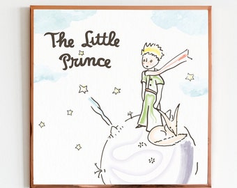 The Little Prince Print With Quote, Motivational Print, Le Petit Prince ...