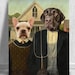 American Gothic Multiple Pet Portrait, 2 Dogs in One Portrait, Custom ...