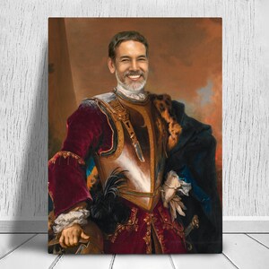 Custom Human Portrait, Royal Man Portrait, Father's Day Gift Gift Dad ...
