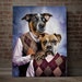 American Gothic Multiple Pet Portrait 2 Dogs in One Portrait - Etsy