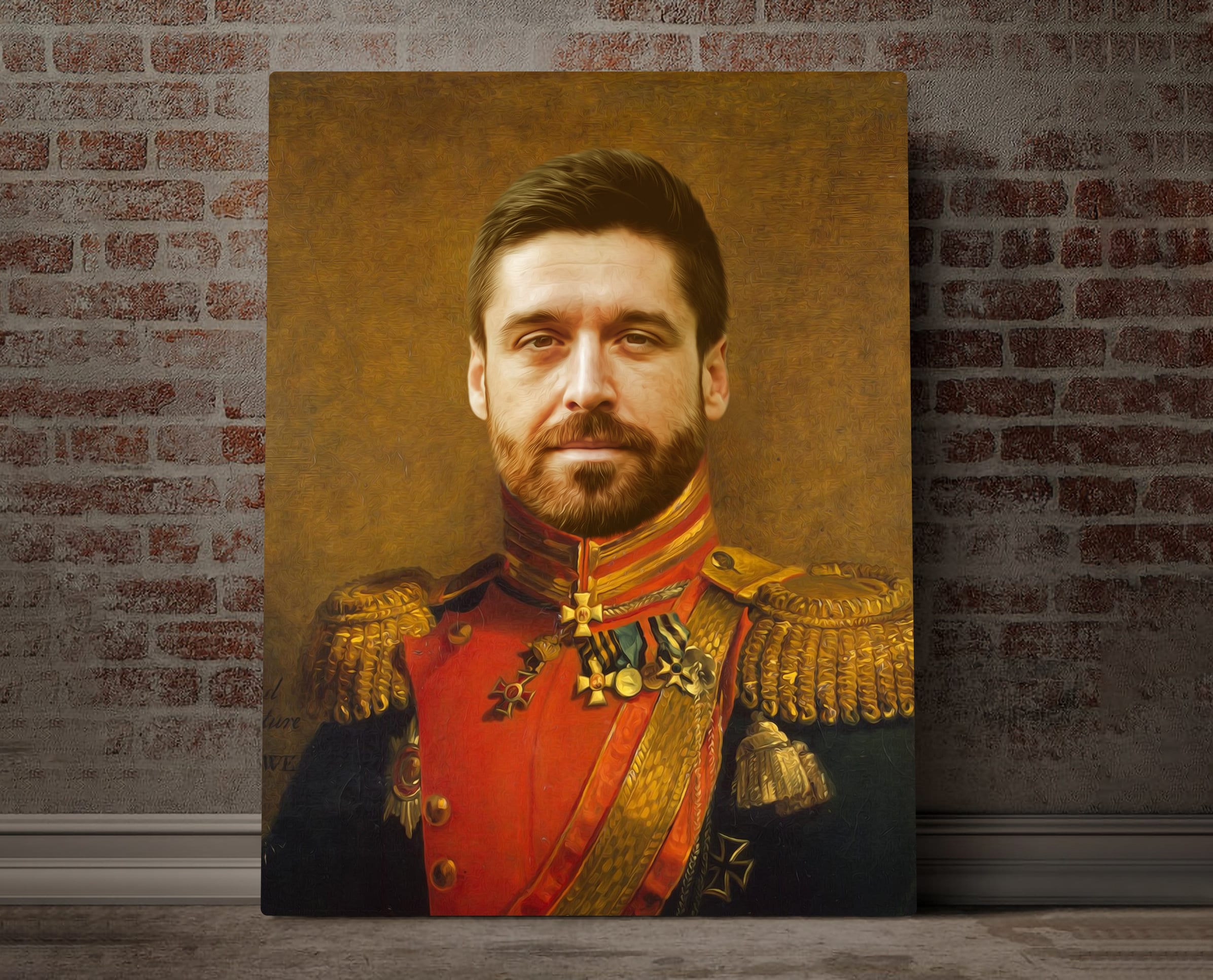 Custom Human Portrait, Royal Man Portrait, Fathers Day Gift Dad ...