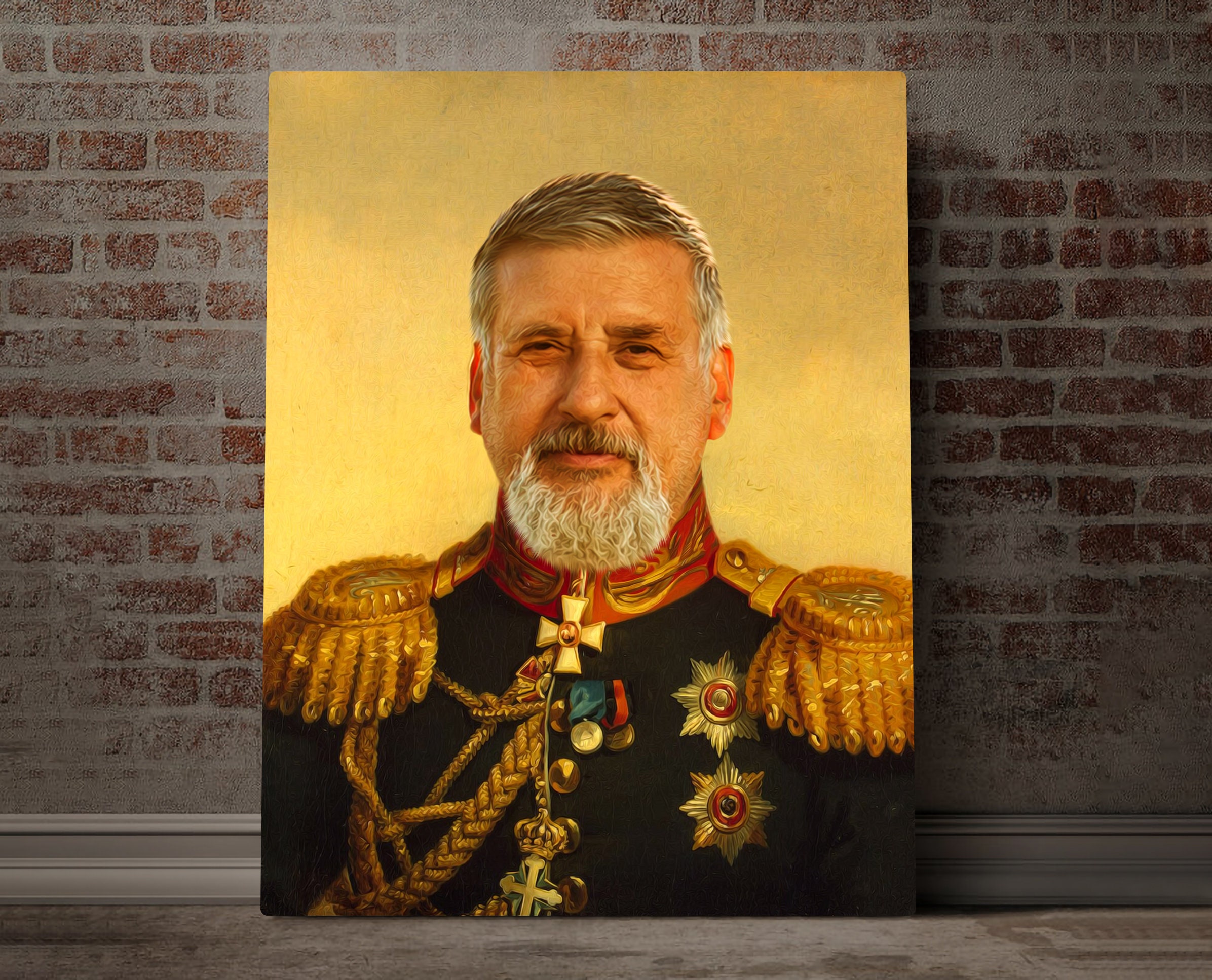 Custom Human Portrait Royal Man Portrait Fathers Day Gift | Etsy