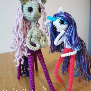 Crochet Pattern Unitaur Sprite. Wireframe, Bendable Limbs, Poseable ...