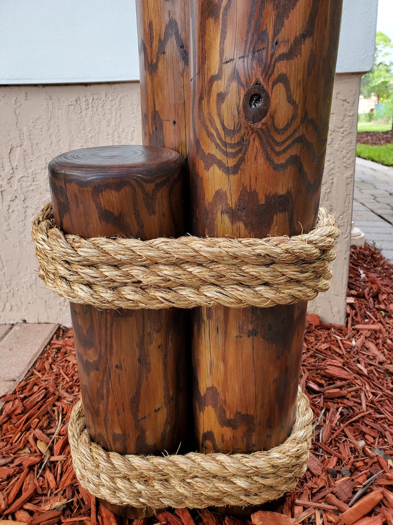 Patio Posts 3 Tiered Dark Brown Nautical Art - Etsy