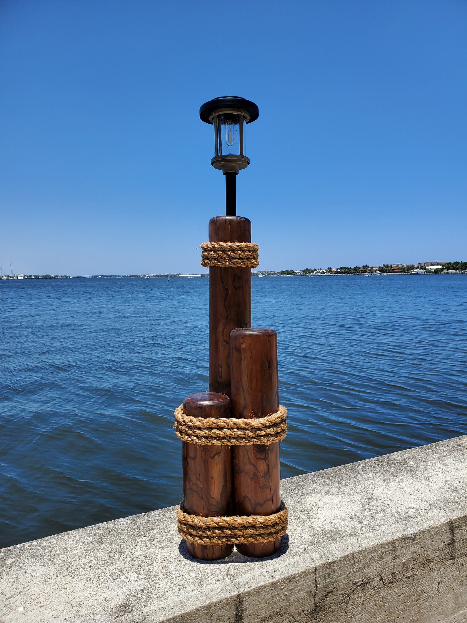 Patio Posts 3 Tiered Dark Brown Nautical Art - Etsy