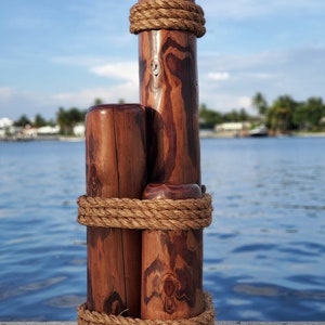 Patio Posts 3 Tiered Dark Brown Nautical Art , Approximately 5 Round ...