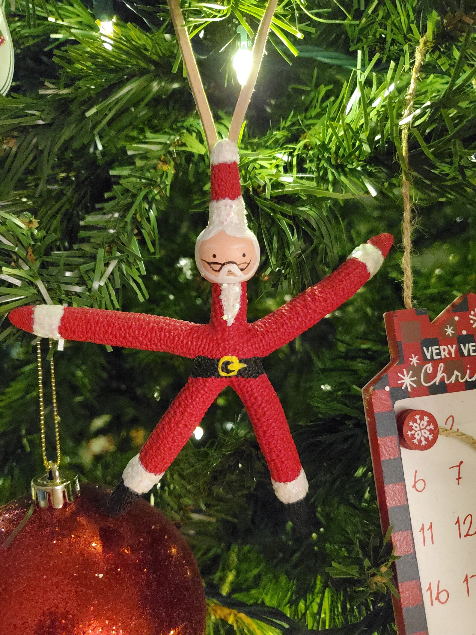 Santa Starfish Ornament - Etsy