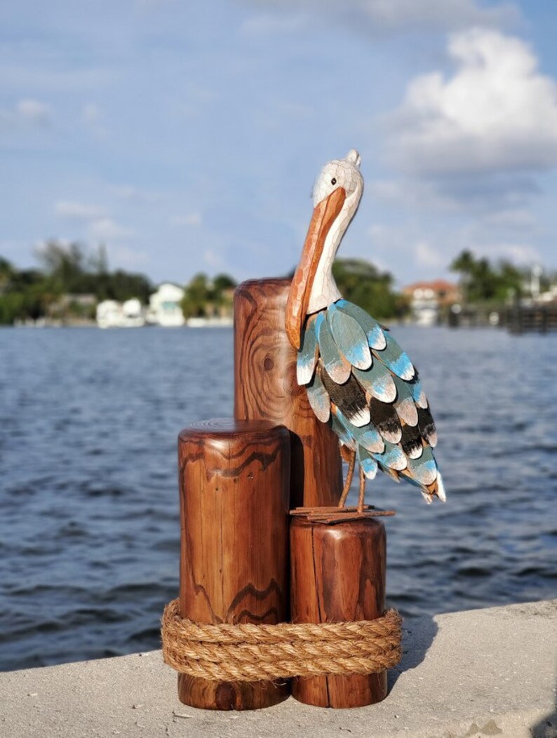 Patio Posts 3 Tiered Dark Brown Nautical Art - Etsy