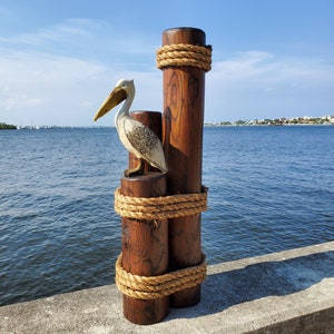 Patio Posts 3 Tiered Dark Brown Nautical Art , Approximately 5 Round ...