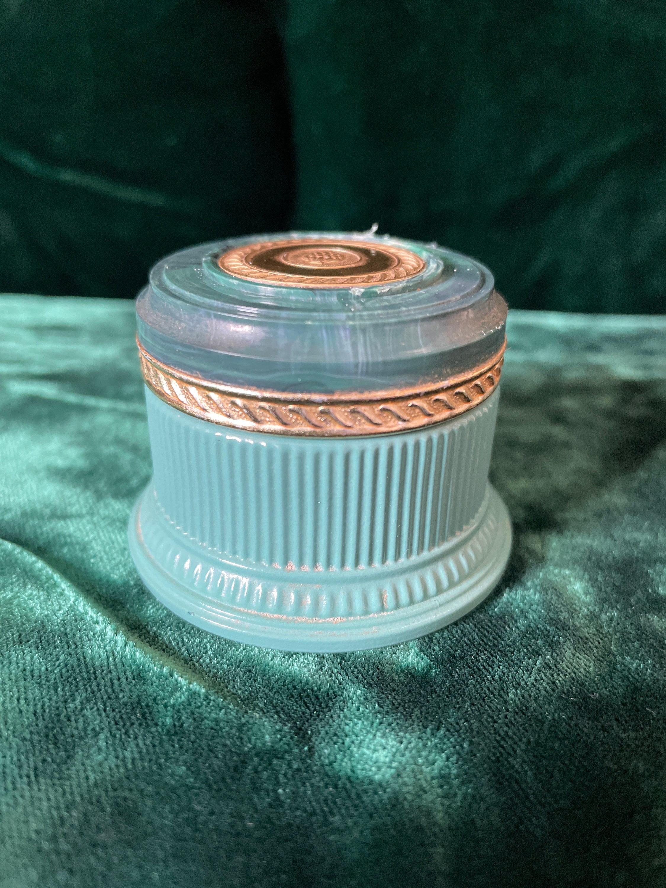 Vintage Avon Regence Cream Sachet Perfume Pot Green Ribbed - Etsy