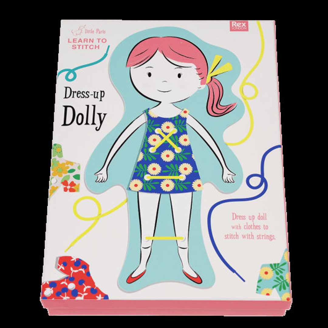 Learn to Stitch Dress-up Dolly Kit - Etsy