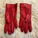 Vintage Red Leather Driving Gloves Womens Size Medium - Etsy