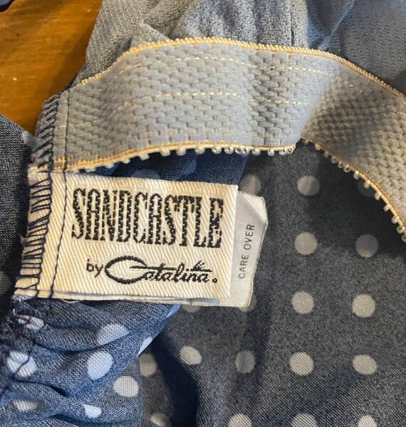 Vintage plus size polka dot swimsuit by Sandcastle by… - Gem