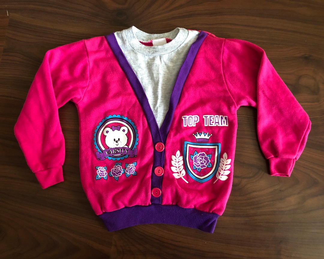 Vintage Early 90s Andover Togs Little Girls Varsity Sweatshirt Size 5 ...