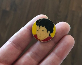 MICHAEL JACKSON Signature Vintage Enamel Pin Lapel Badge Gift Billie ...
