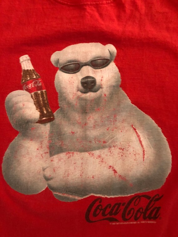 Rare! Vintage 90s Coca-Cola tee shirt kids size 14/16… - Gem