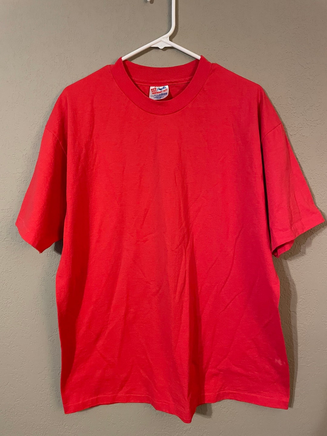Vintage Single Stitch Red Tee Shirt by Hanes Adult Size Xl - Etsy