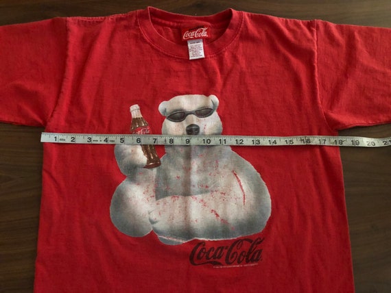 Rare! Vintage 90s Coca-Cola tee shirt kids size 14/16… - Gem