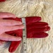 Vintage Red Leather Driving Gloves Womens Size Medium - Etsy