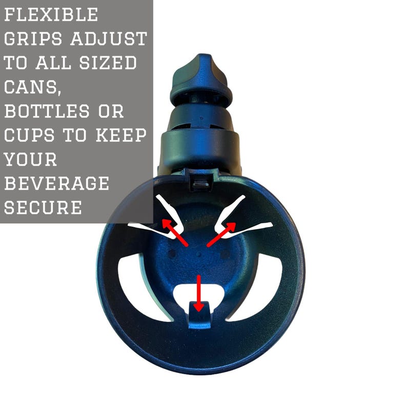 Golf Bag Drink Holder. Universal Clamp Fits Golf Bags, Carts and ...