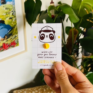 Pines Puffy Lemon Accessory Golden Metal Brooch Lemon - Etsy