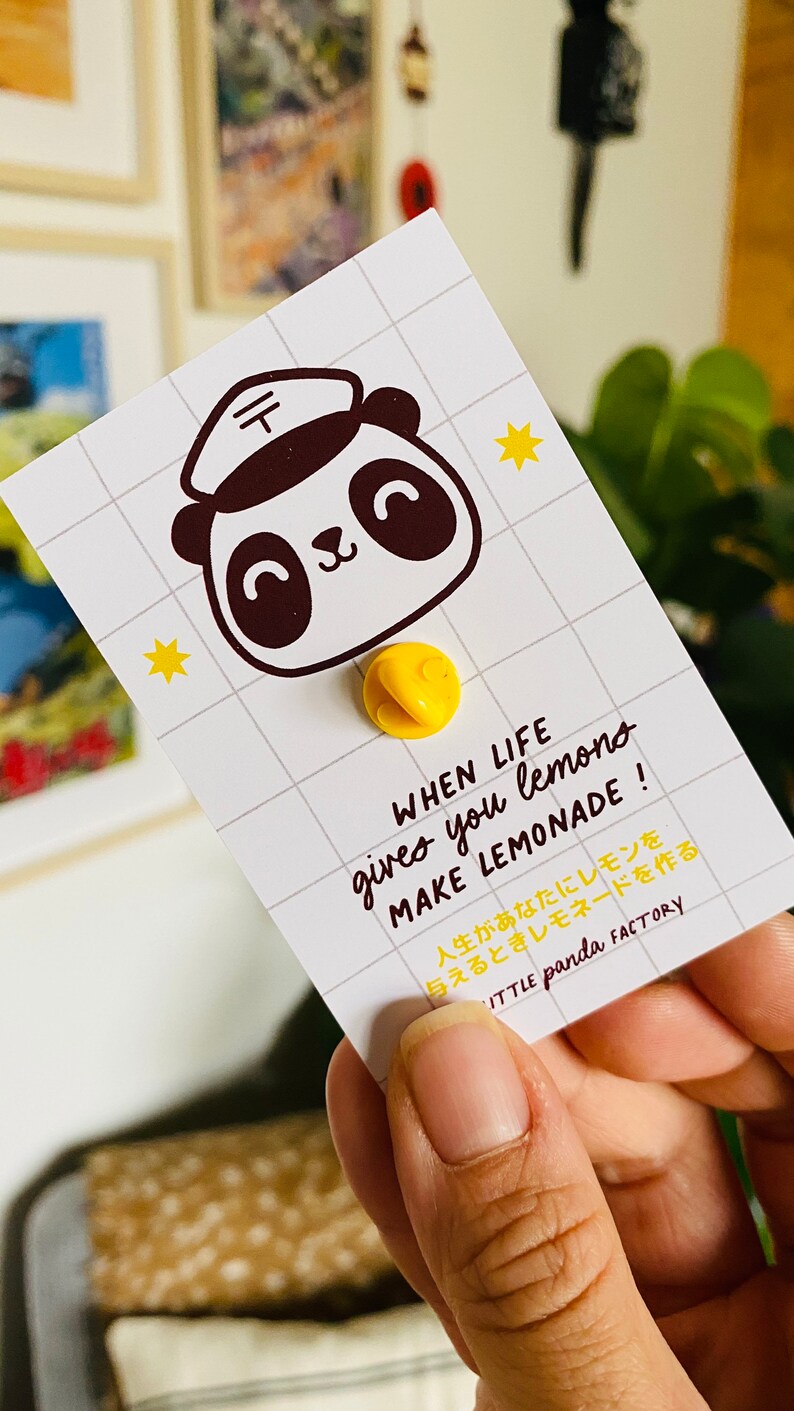 Pines Puffy Lemon Accessory Golden Metal Brooch Lemon - Etsy