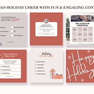 Happy Holiday Instagram Post Story Templates Graphic | Social Media ...