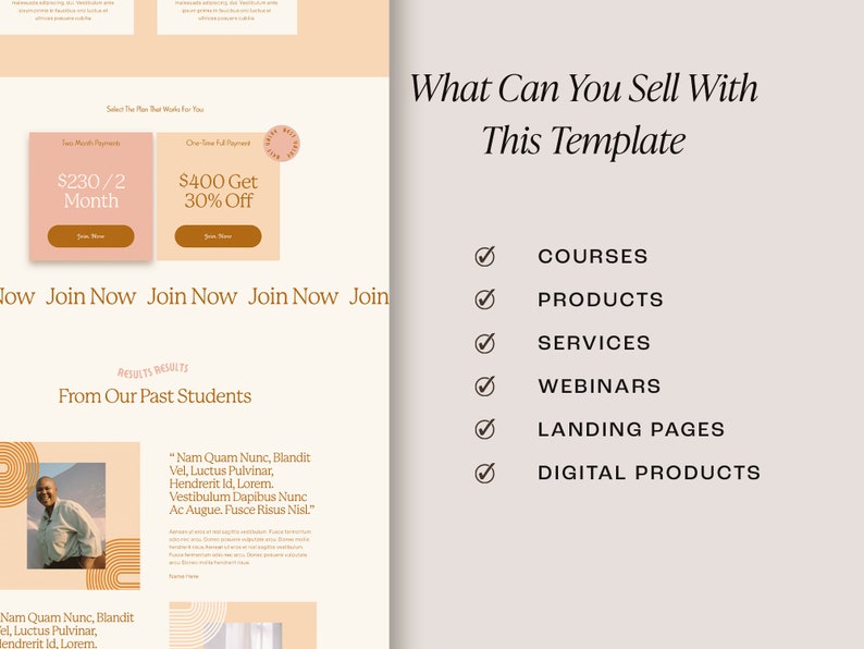 Sales Page Template Squarespace 7.1 Online Course Launch Template ...