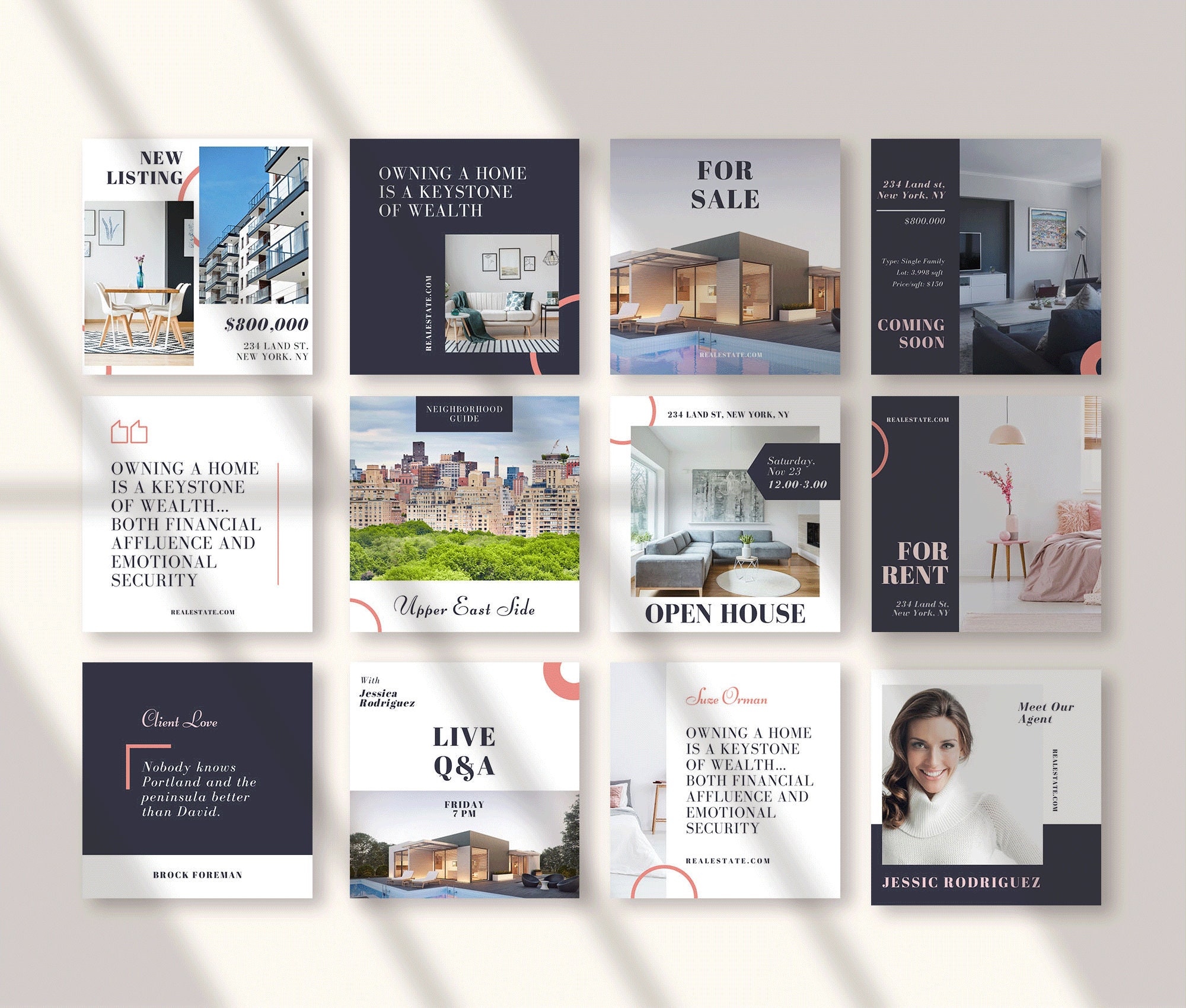 Real Estate Property Marketing Bundle Realtor Marketing Package Listing ...