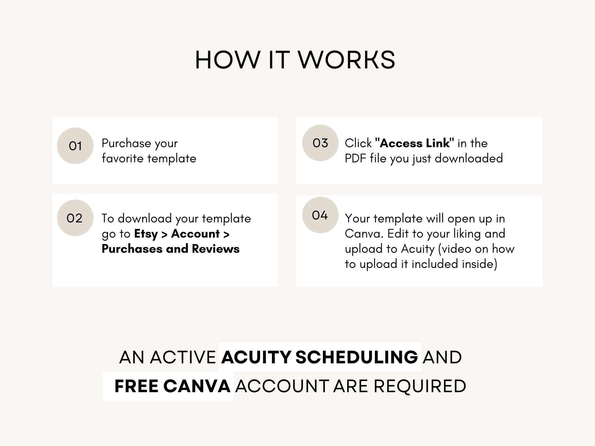 Diy Acuity Site Acuity Scheduling Template Booking Site Etsy