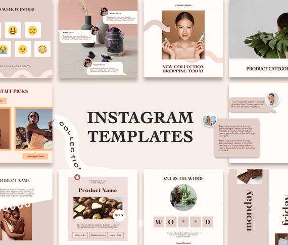 90 Instagram Post Templates Product Based Business social | Etsy