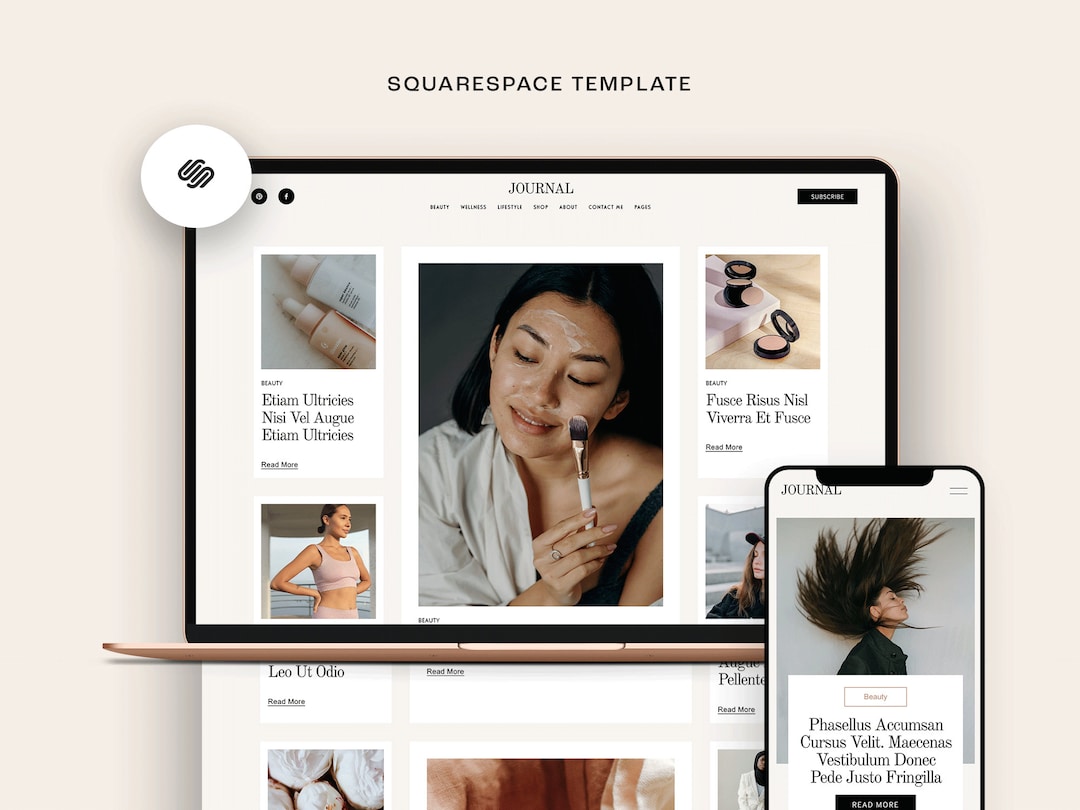 Squarespace 7.1 Website Template Blog | Blogger Web Template | Small ...