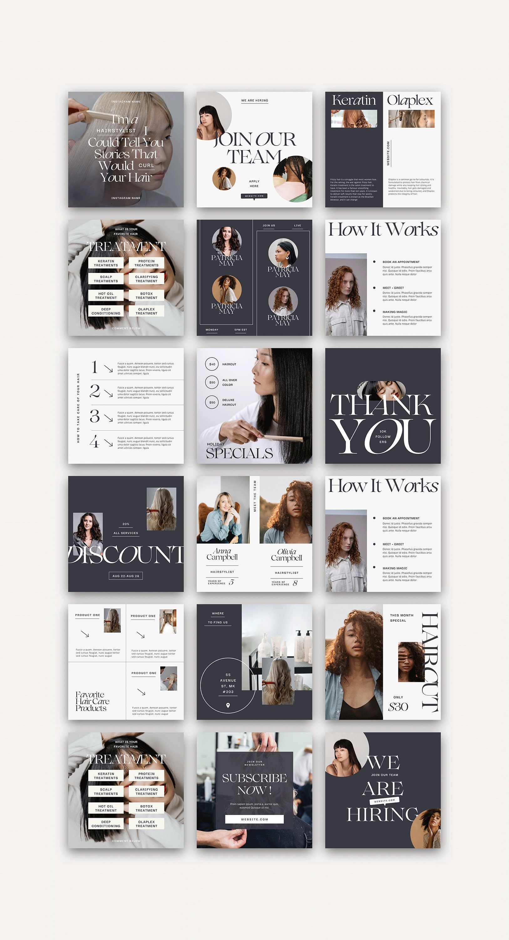 Paper & Party Supplies Paper Social Media Marketing Editable Beauty ...