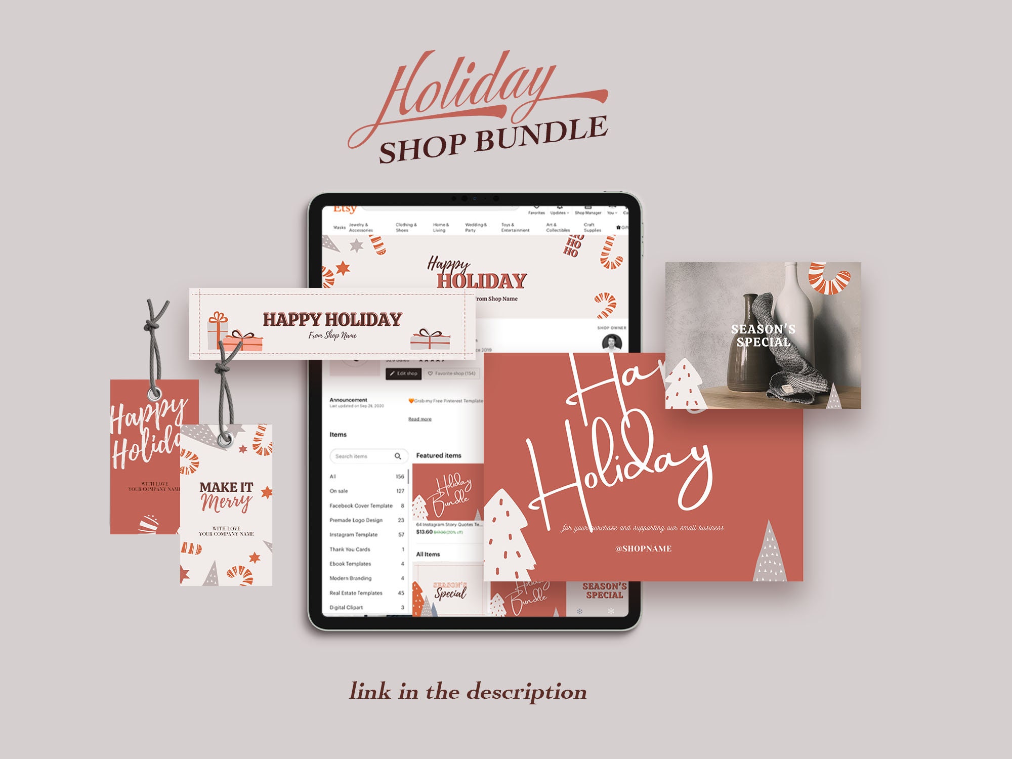 Happy Holiday Instagram Post Story Templates Graphic | Social Media ...