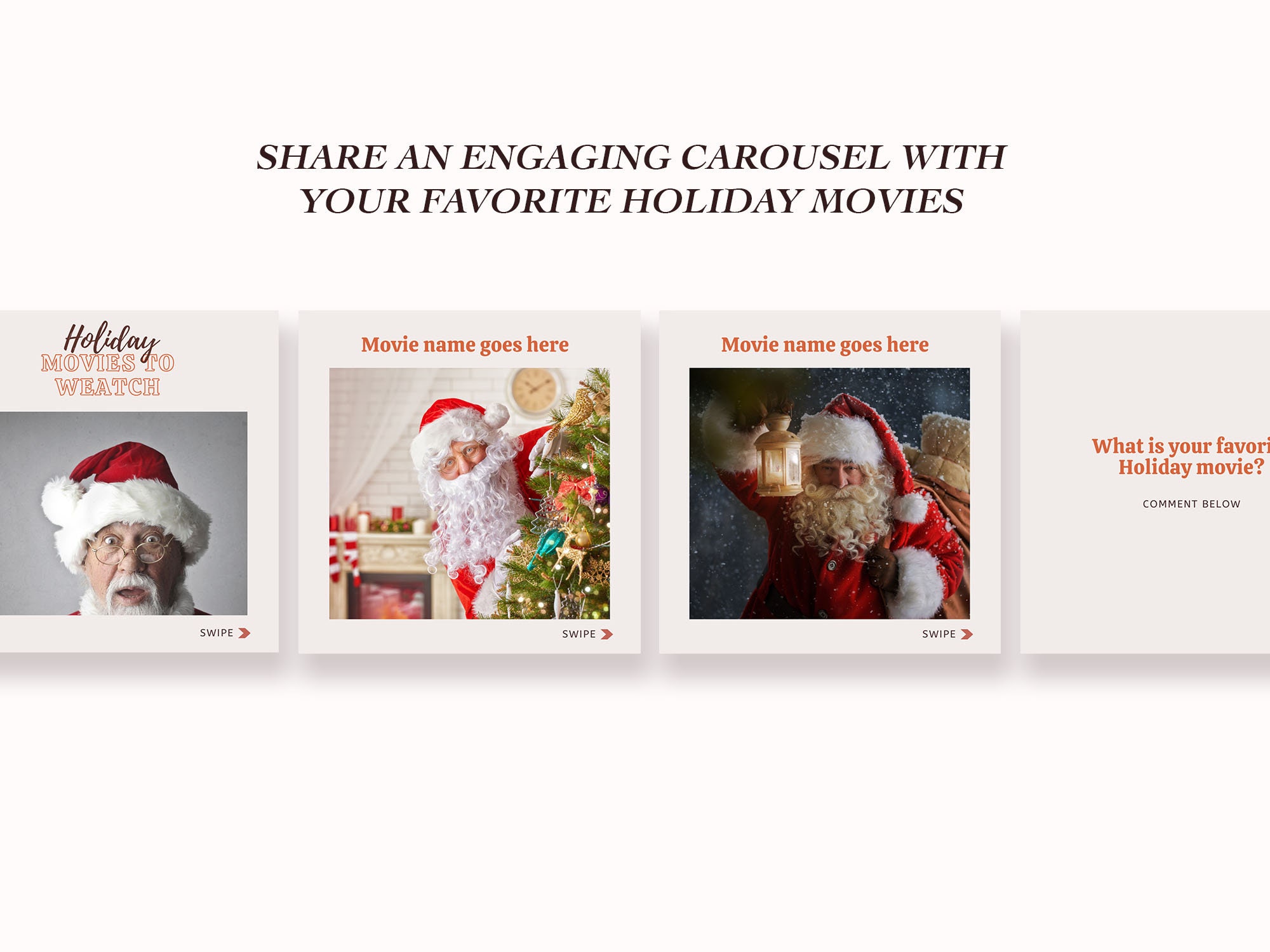 Happy Holiday Instagram Post Story Templates Graphic | Social Media ...