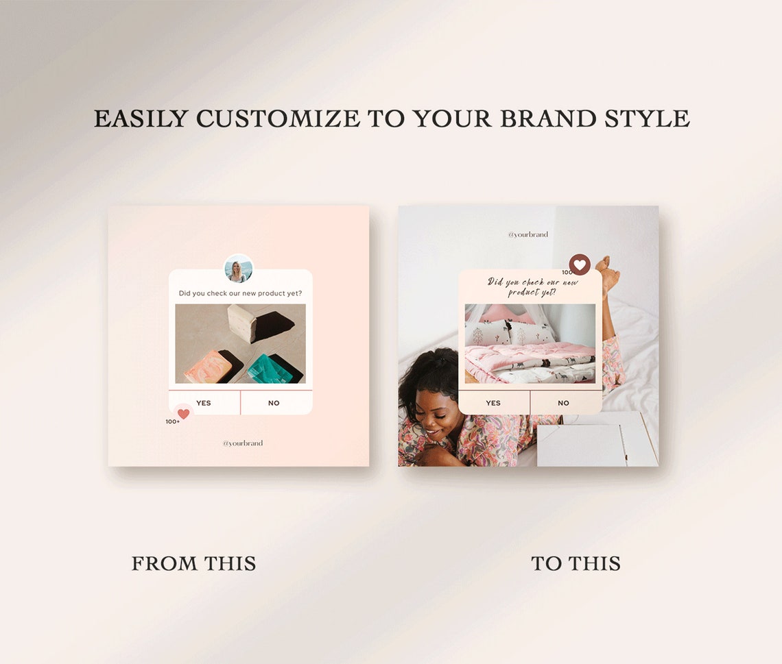 90 Instagram Post Templates | Product Based Business Social Media Feed ...