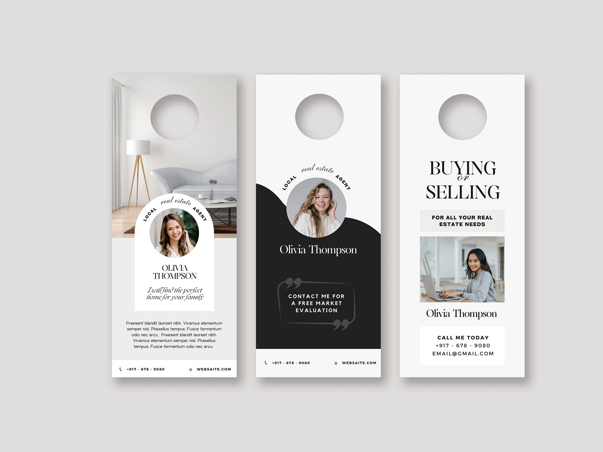 Real Estate Door Hanger | Realtor Door Knocker | Neighborhood Flyer ...