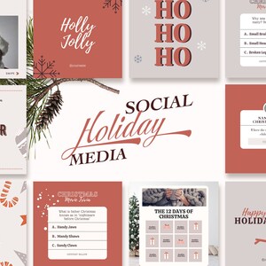 Happy Holiday Instagram Post Story Templates Graphic | Social Media ...