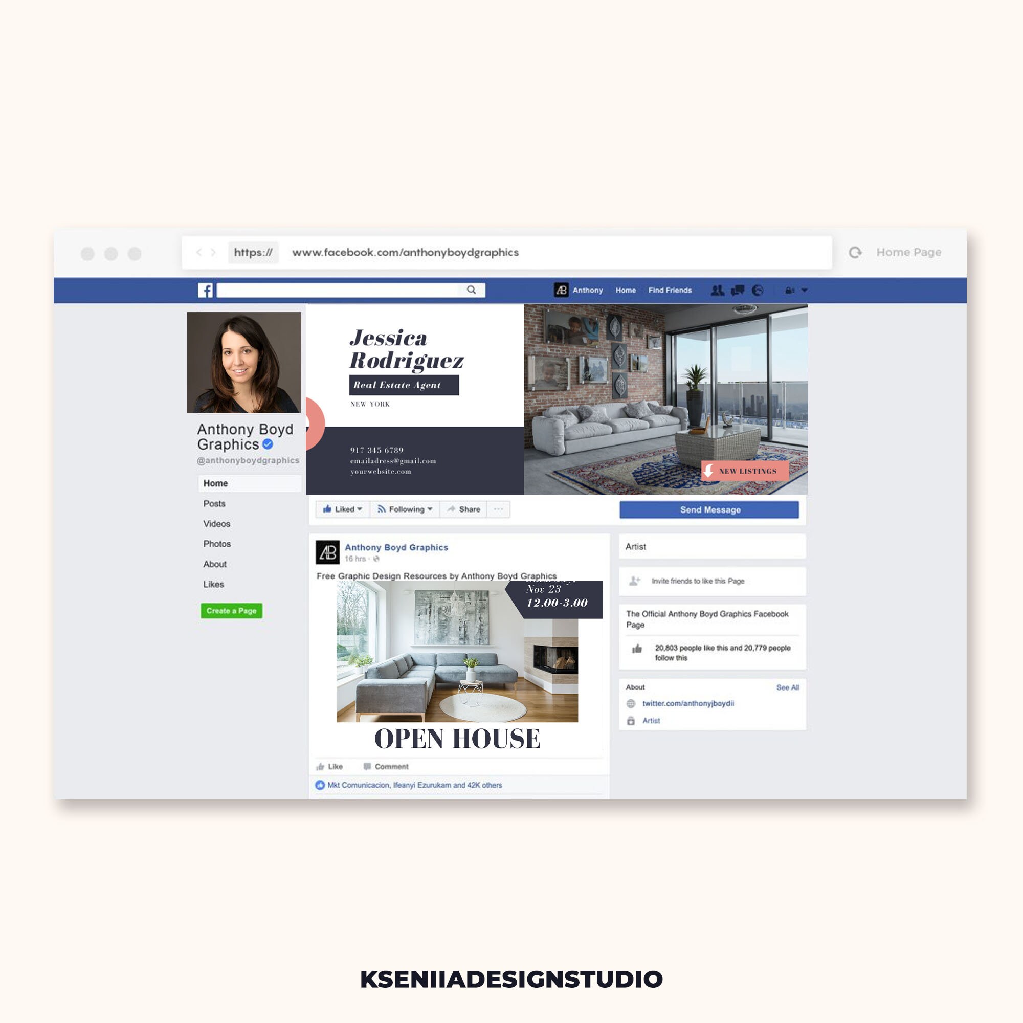 Realtor Facebook Cover Template | Real Estate Business | Facebook ...