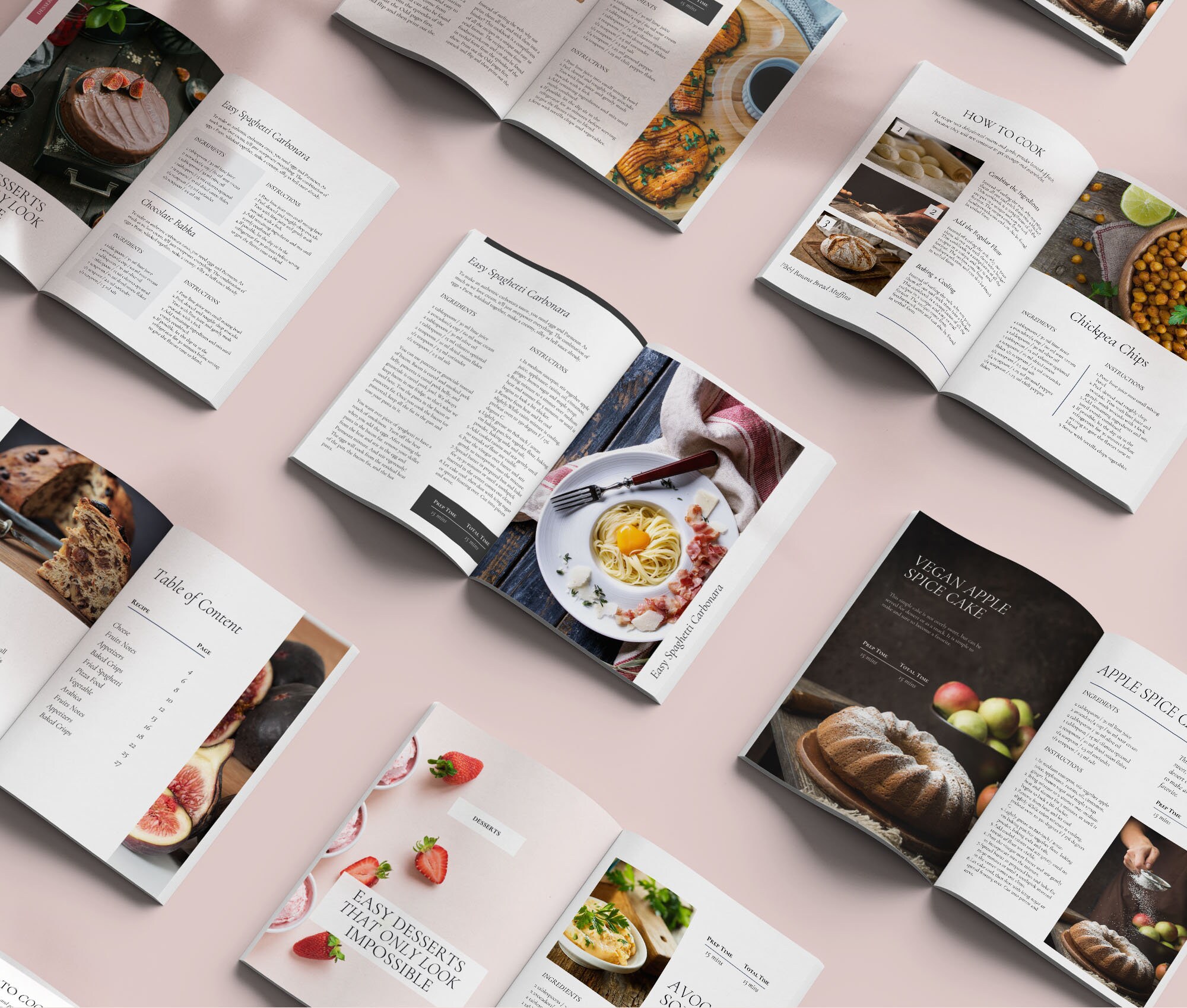 Recipe Ebook Template Canva | Customizable Cookbook Lead Magnet Cover ...