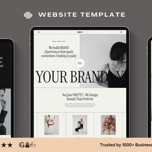 Squarespace 7.1 Website Template for Portfolio Modern Website Template ...