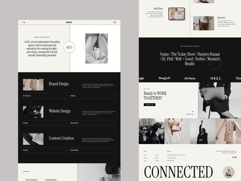 Squarespace 7.1 Website Template for Portfolio Modern Website Template ...