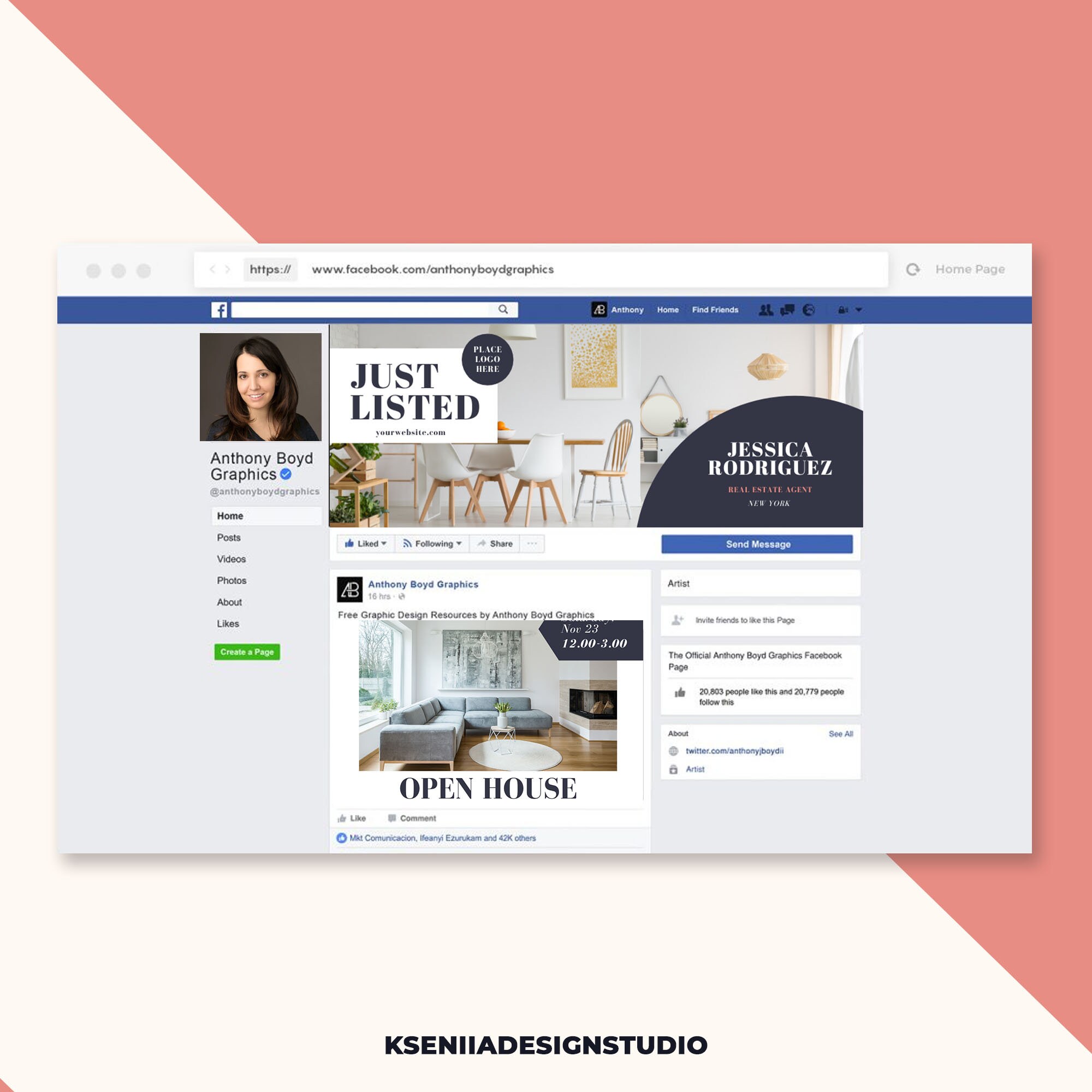 Realtor Facebook Cover Template | Real Estate Business | Facebook ...