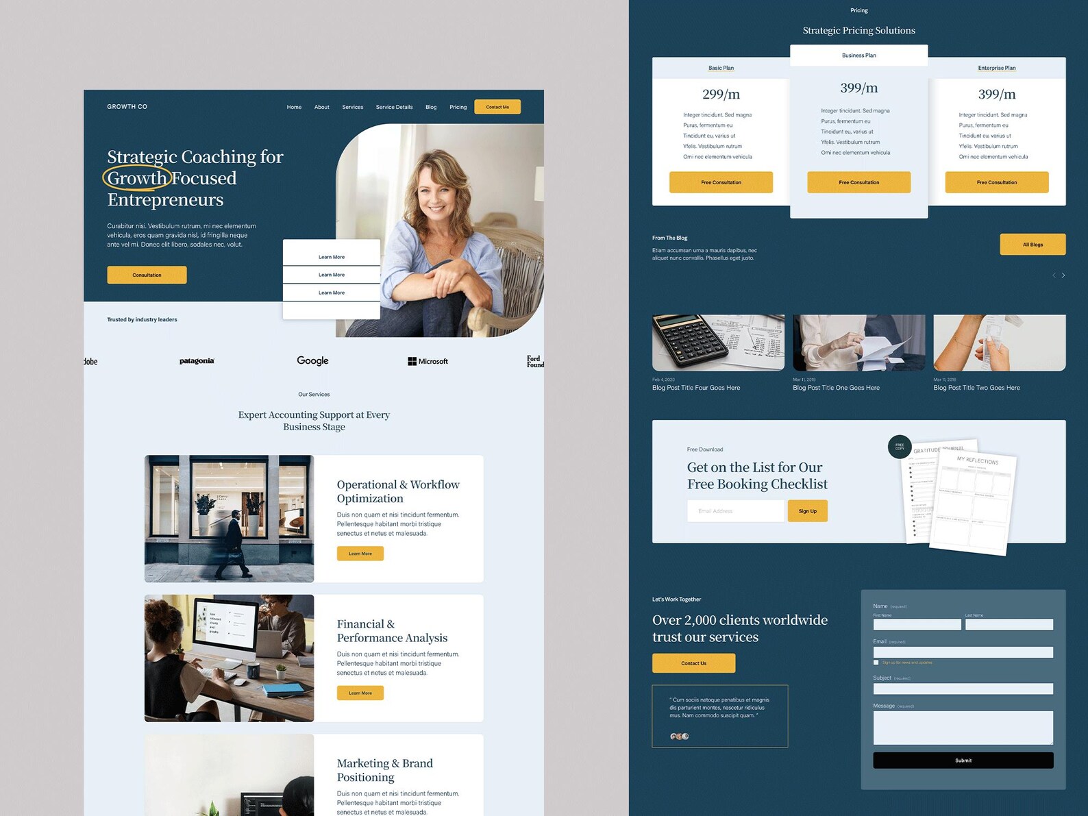 Coaching Squarespace 7.1 Website Template | Social Media Manager ...