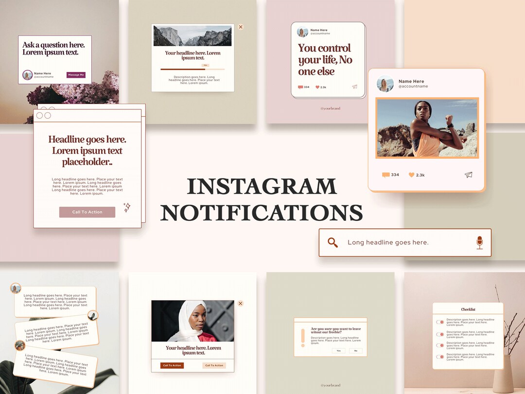 Instagram Notification Quotes Templates Post | Girl Boss Entrepreneur ...