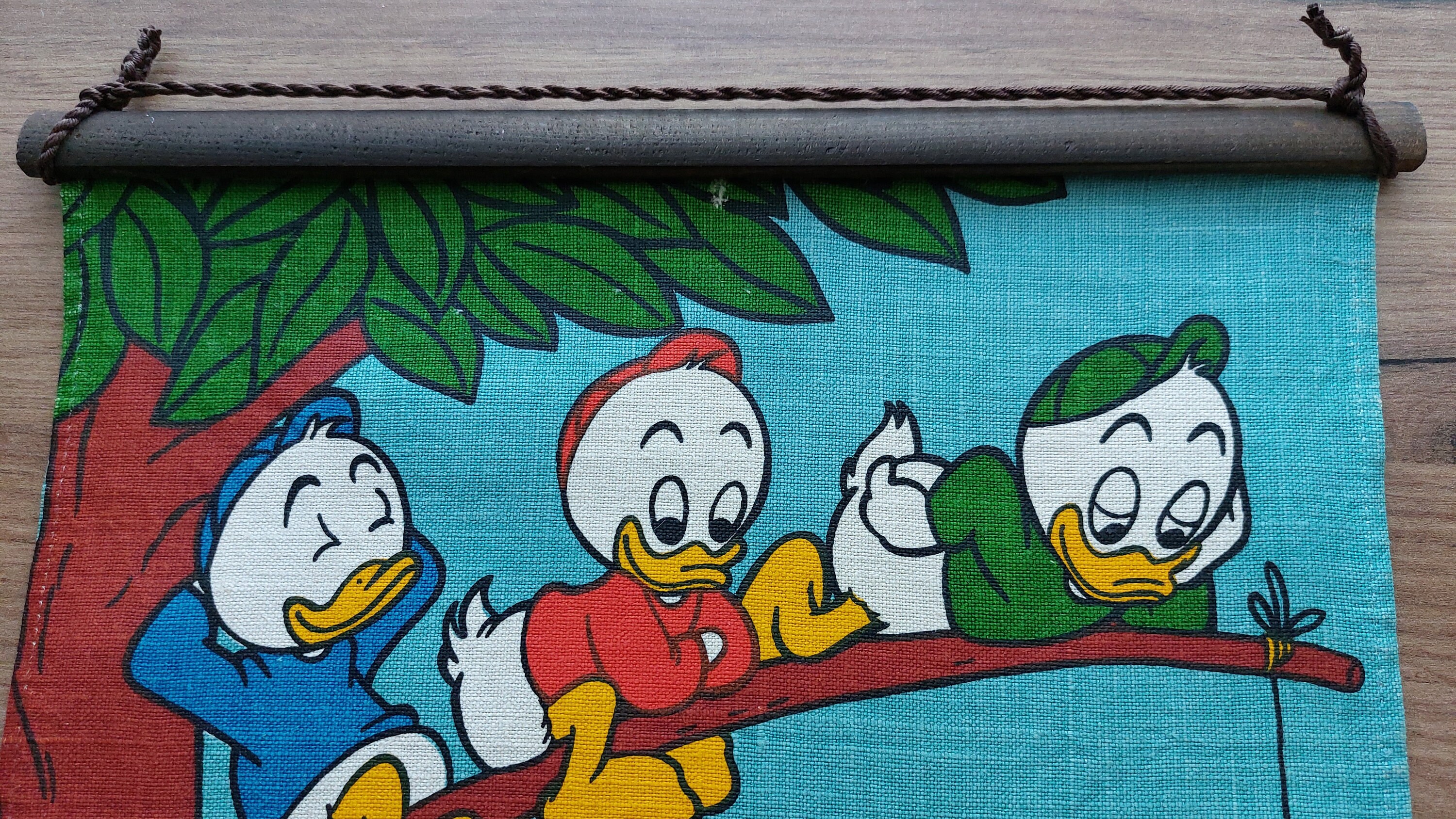 Vintage Donald Duck With Kids Fishing Wall Hanging , Vintage Donald ...