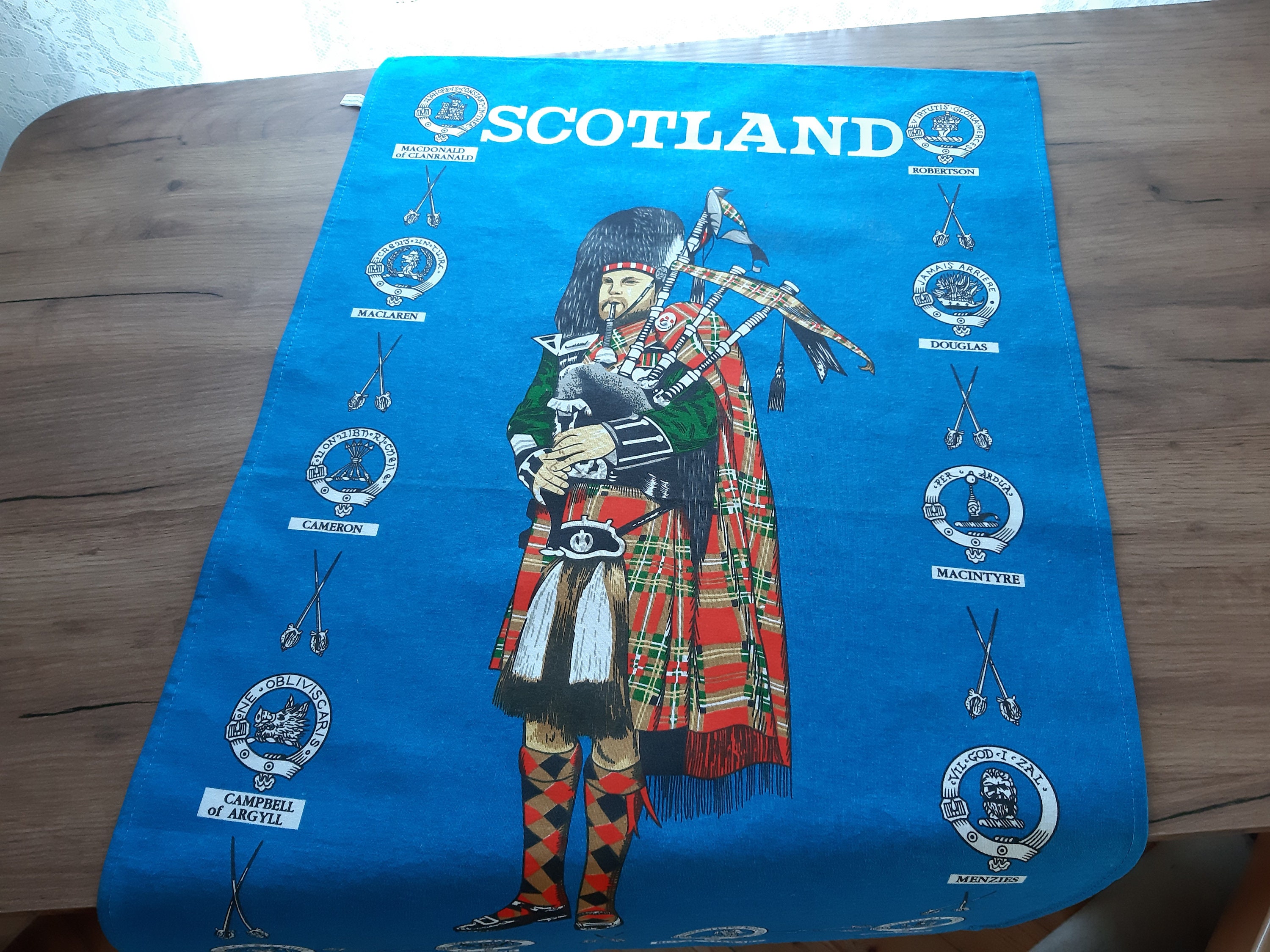 Vintage Scotland Crests & Piper Tea Towel Vintage Scottish - Etsy UK