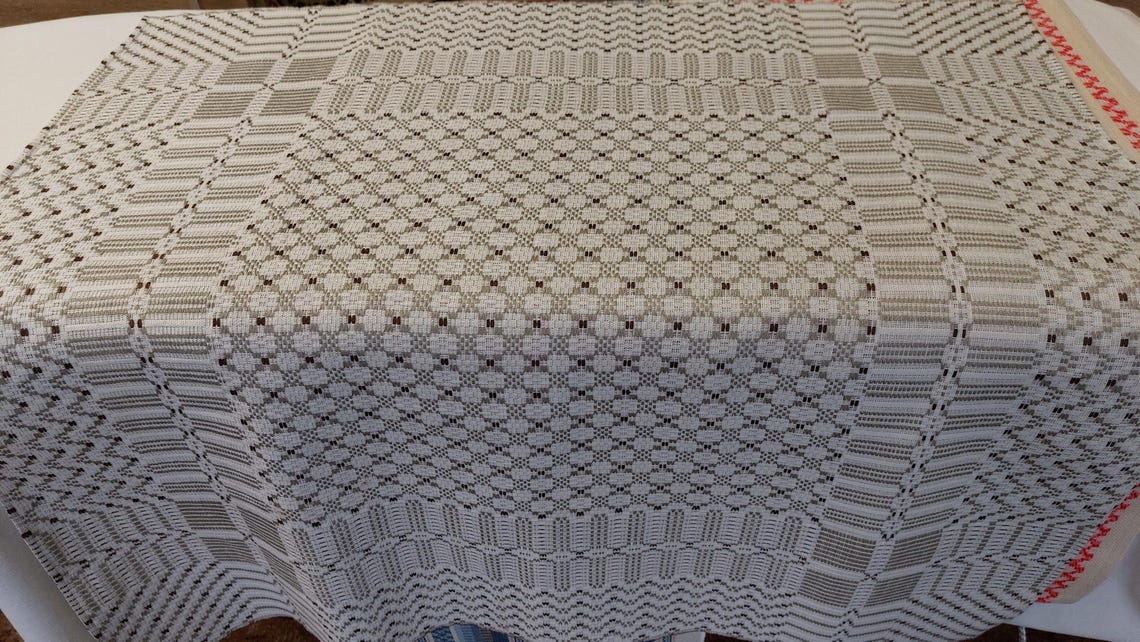 70s Scandinavian Small Tablecloth , Vintage Woven Large Table Mat ...