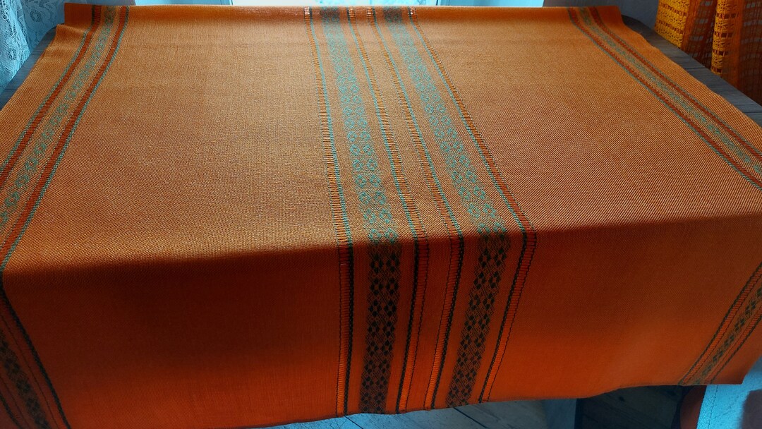 Vintage Woven Acrylic Rectangular Tablecloth , Rectangle Tablecloth ...